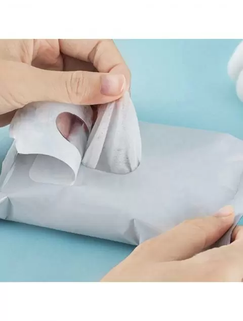 Use of wet tissue paper store